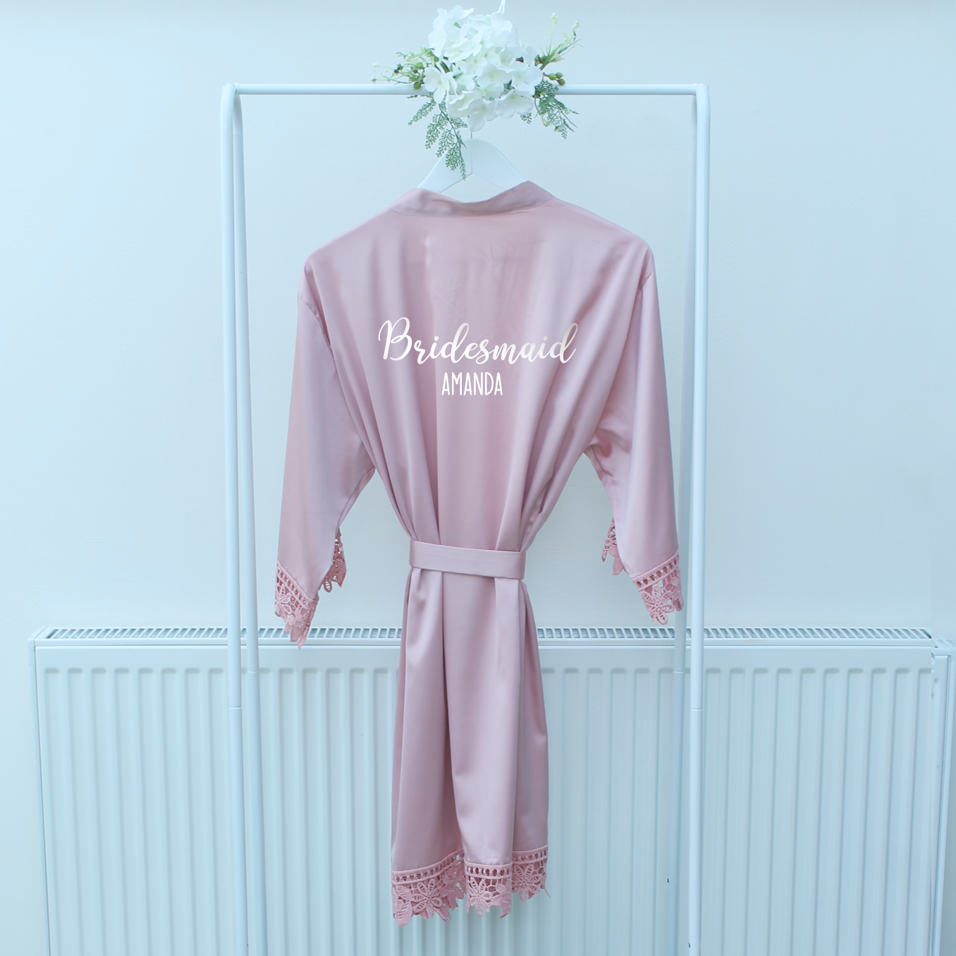 Personalised Wedding Robe - Name & Role – Chantry Designs